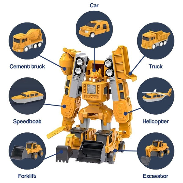Click & Snap Magnetic Transformer Construction Set - Jugar y Descubrir